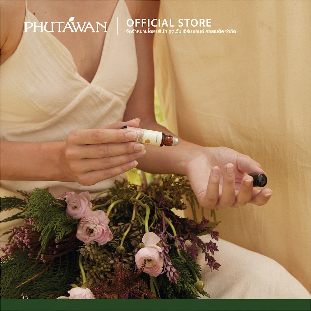 Phutawan Essential Oil Aroma Roller (8 ml) ภูตะวัน เอสเซนเชียล ออยล์ อโรม่า โรลเลอร์ 8 ml ...