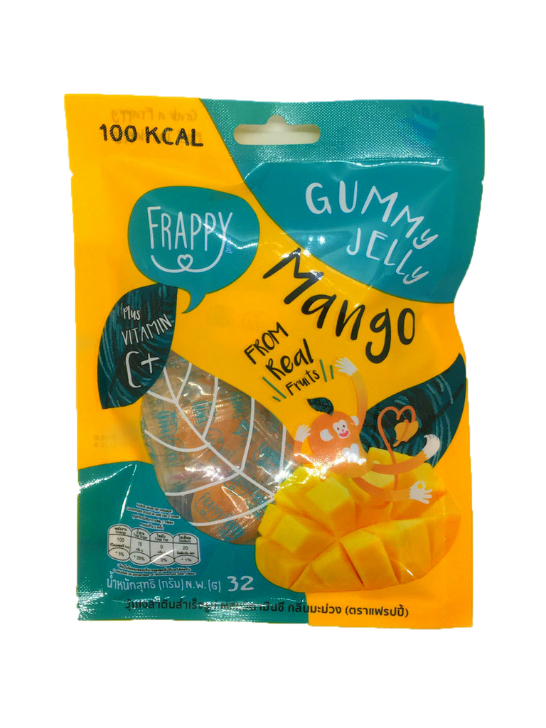 Frappy Gummy แฟรปปี้ กัมมี่ รสมะม่วง ผสมวิตามินซี Plus Vitamin C - Mango Flavored (32 g ...