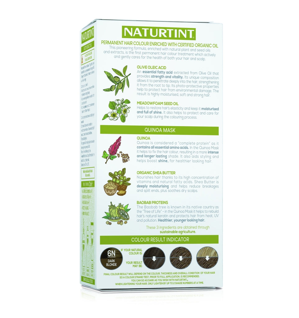 Naturtint ผลิตภัณฑ์เปลี่ยนสีผม - 6N (Dark Blonde / สีน้ำตาลสว่าง ...