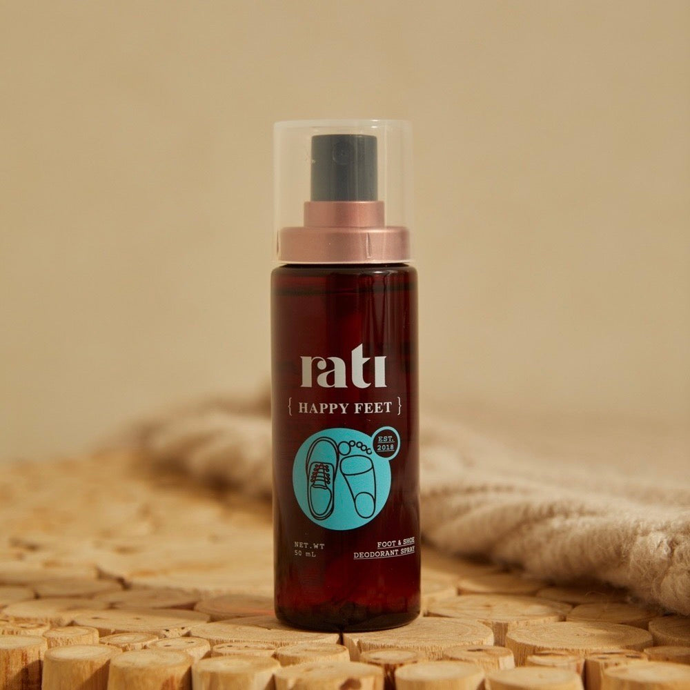 rati Happy Feet Spray Foot & Shoe Deodorant รติ แฮปปี้ ฟีท สเปรย์ระงับ ...