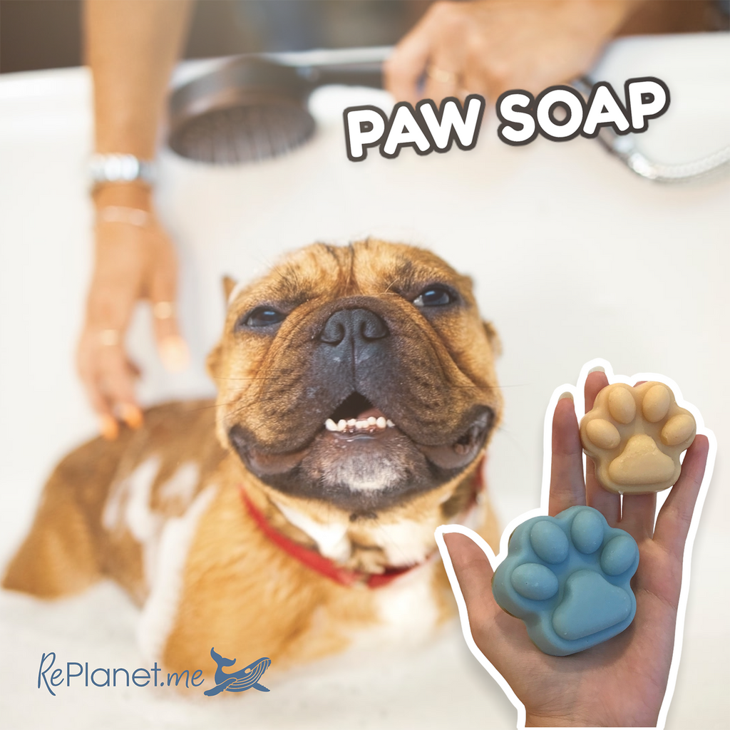 RePlanetMe Paw Soap (Pet Soap) สบู่อาบน้ำสัตว์เลี้ยง (180g/4-Bars Set ...
