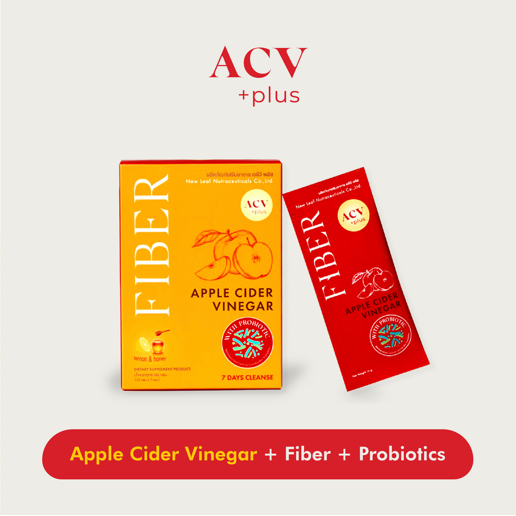 ACV Plus Fiber เอซีวี พลัส ไฟเบอร์ (15g x 7) (105 g) | Organic Pavilion