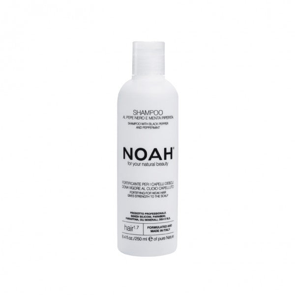 NOAH Shampoo with black pepper and peppermint (250ml) | Organic Pavilion